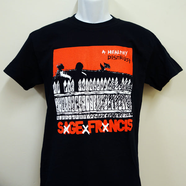 Sage Francis "A Healthy Distrust" T-Shirt – Strange Famous Records